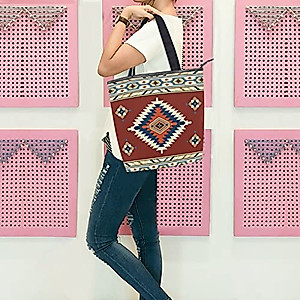 Aztec Tote Western Bags for Women Southwest Native American Purses and Handbags One Size