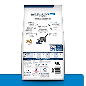 Hill's Prescription Diet d/d Food Sensitivities Duck & Green Pea Formula Dry Cat Food, Veterinary Diet, 3.5 lb. Bag