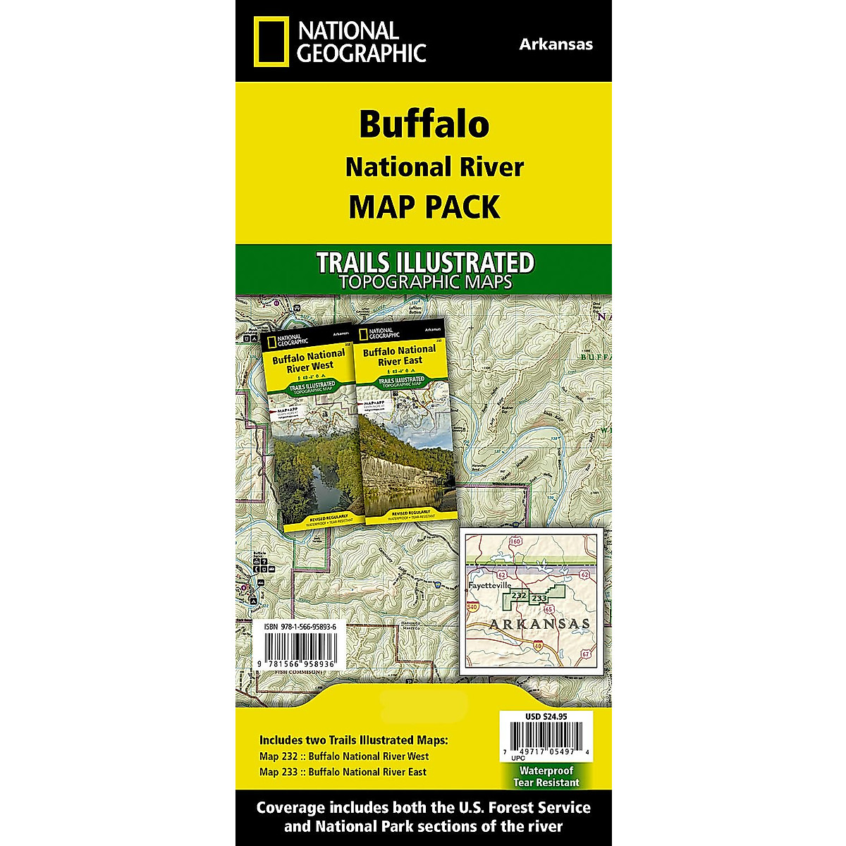 Buffalo National River [Map Pack Bundle] (National Geographic Trails Illustrated Map)
