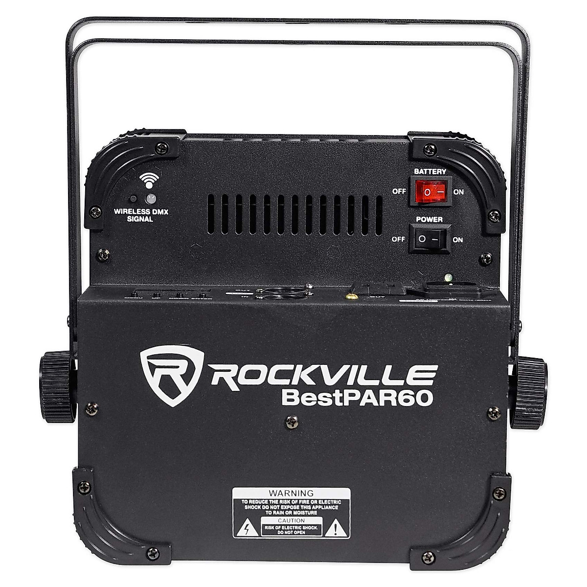 (8) Rockville Best PAR 60 Rechargable Par Can Wash Lights wWireless DMX+RGBWA+UV