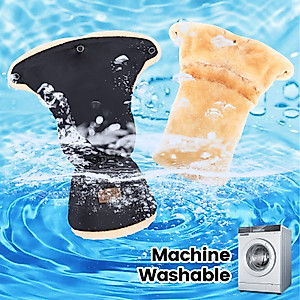 Orzbow Faux Sheepskin Gloves for Stroller, Universal Winter Anti-Freeze Stroller Mittens, Waterproof Warm Extra Thick HandMuff for Stroller Accessories, Black