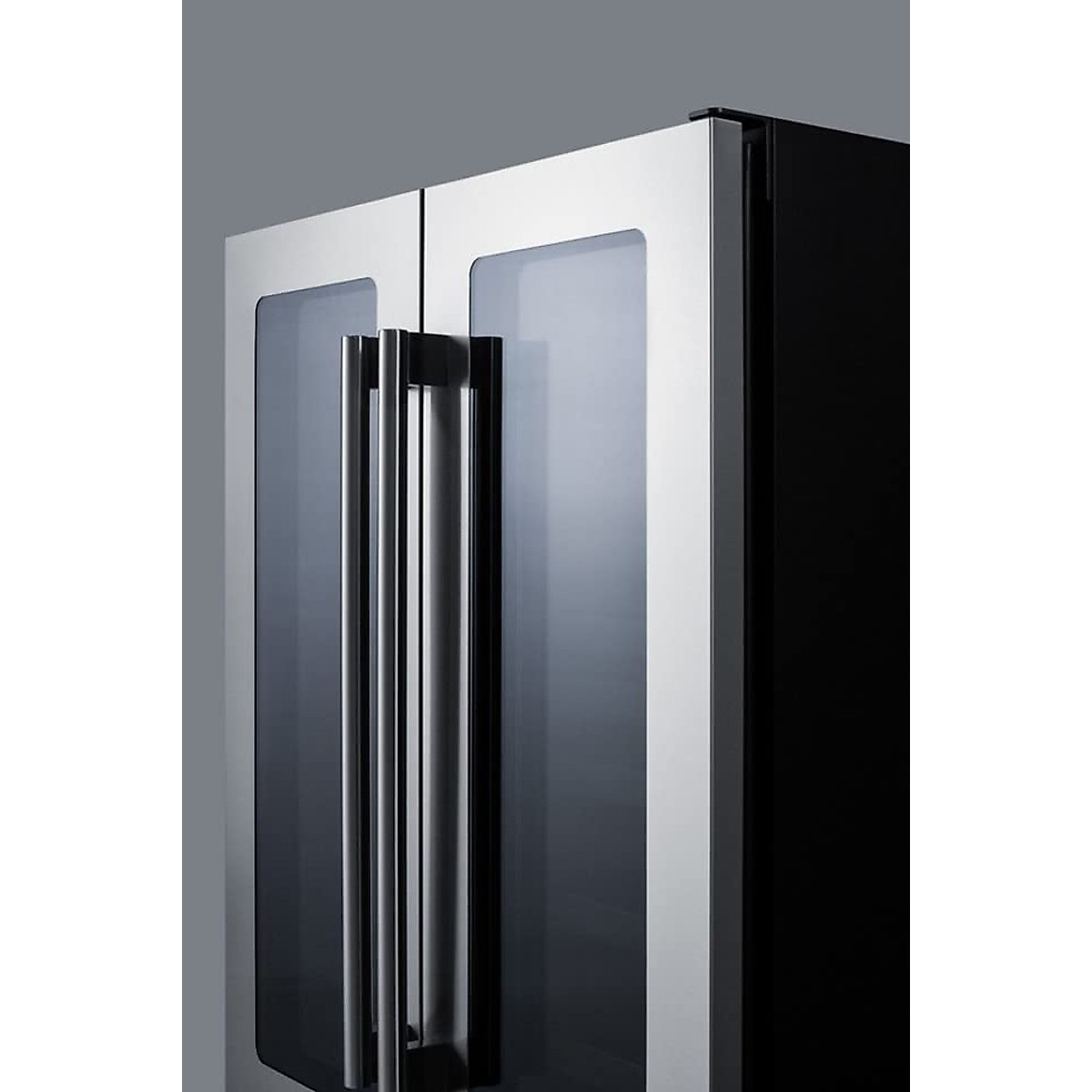 Summit ALFD24WBV 24"" ADA Compliant Dual Zone Beverage Center with 4.6 cu. ft. Capacity Digital Thermostats LED Lighting and Automatic Defrost in Stainless Steel