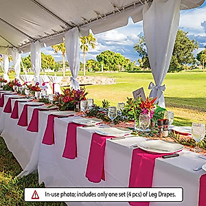 Canopy Leg Drape Accessories - 8 Foot. Canopy Not Included.