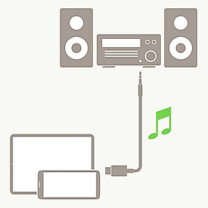 Belkin Rockstar Usb-C to Aux Cable (Usb-C to 3.5mm Audio Cable, Usb-C to Audio Cable) for Note10, Pixel3, iPad Pro and More (3ft, Black), F7U079bt03-BLK