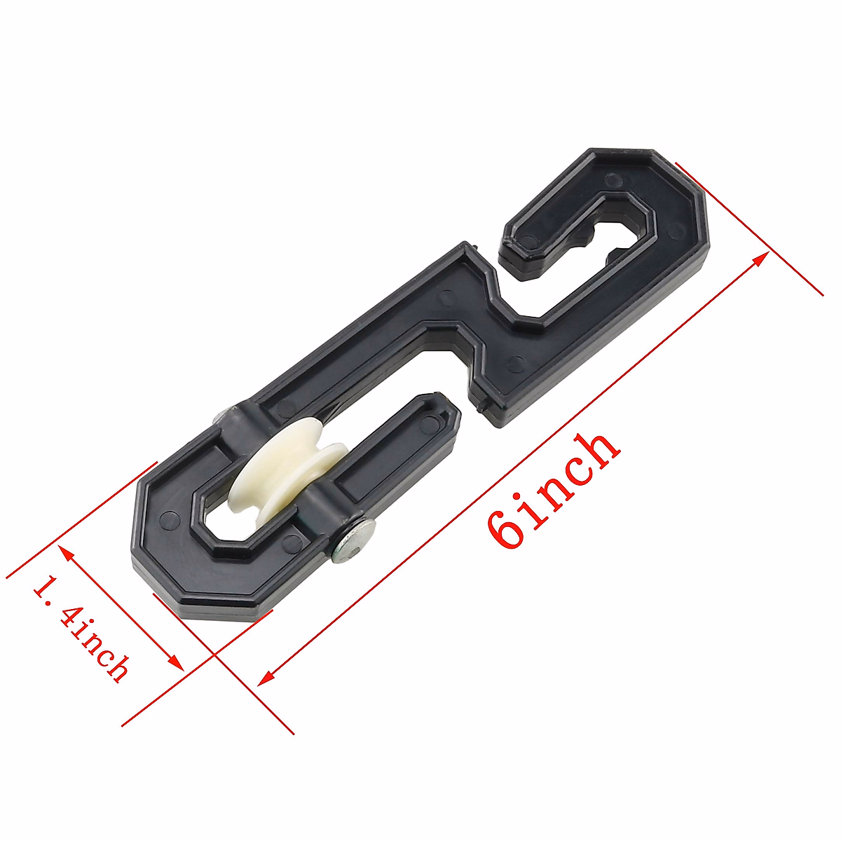 HJ Garden 2pcs Clothesline Tool Clothesline Separator Spreader Pulley S-Shaped Nylon Line Divider