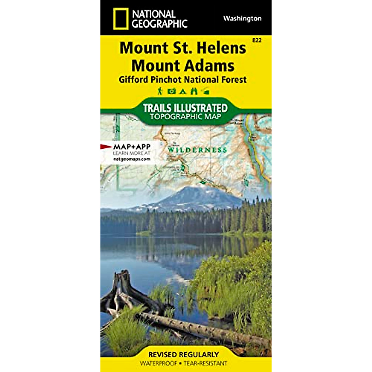 Mount St. Helens, Mount Adams Map [Gifford Pinchot National Forest] (National Geographic Trails Illustrated Map, 822)