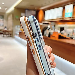 ZTOFERA Samsung Galaxy S22 Plus 5G Case,Cute Plating Edge Love Hearts Pattern with Camera Lens Protection Phone Cover for Galaxy S22 Plus 5G 6.6",Purple