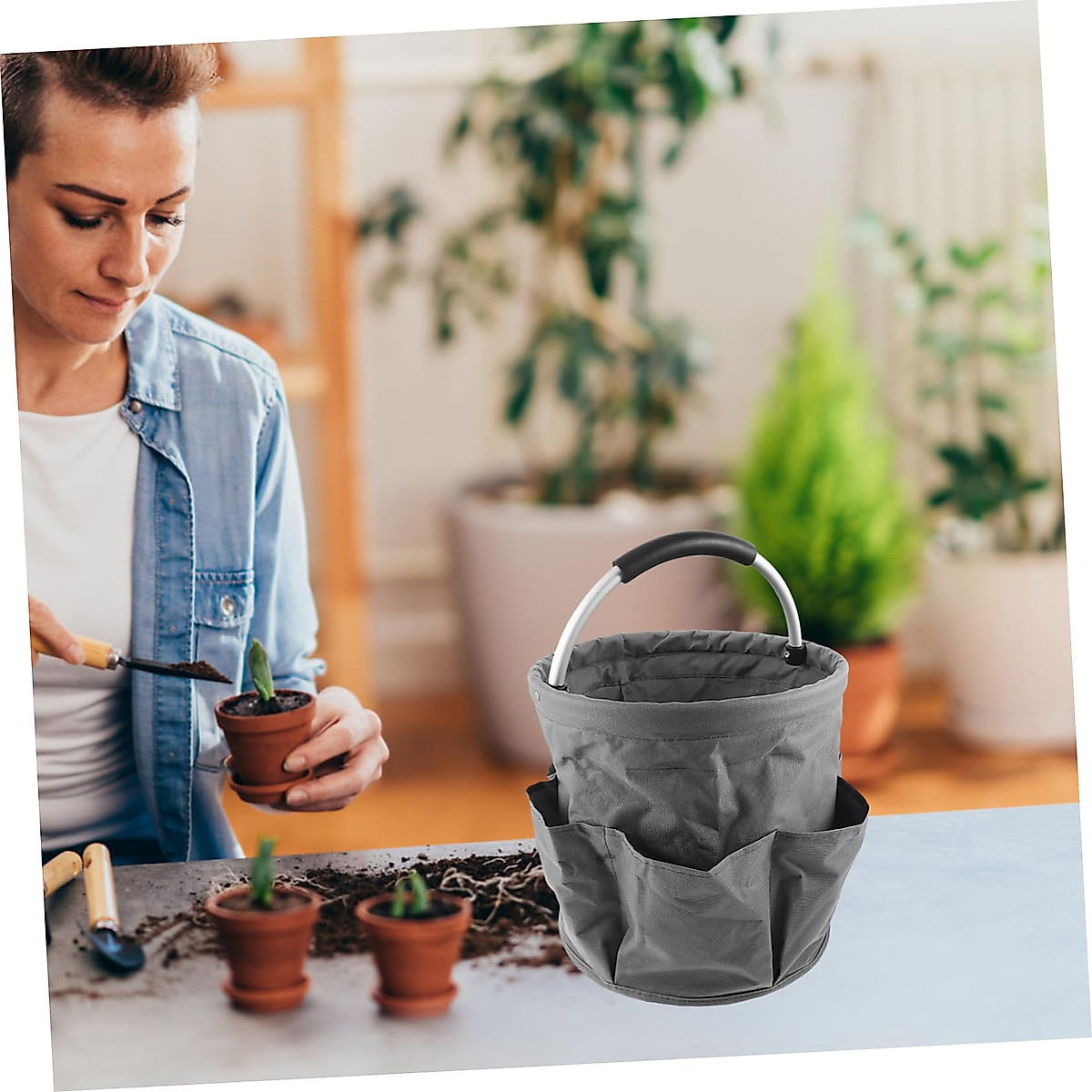 ABOOFAN aluminum repair tool handbag portable man foldable gardening supplies indoor tools container gardening bag Garden Tools gardener bag tool kit for men tote bags for men