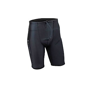 Sharkskin Men's Robust High-Waisted Chillproof Wetsuit Short Pants for Scuba Diving and Water Sports, Black, Medium (SSCPSPBK)