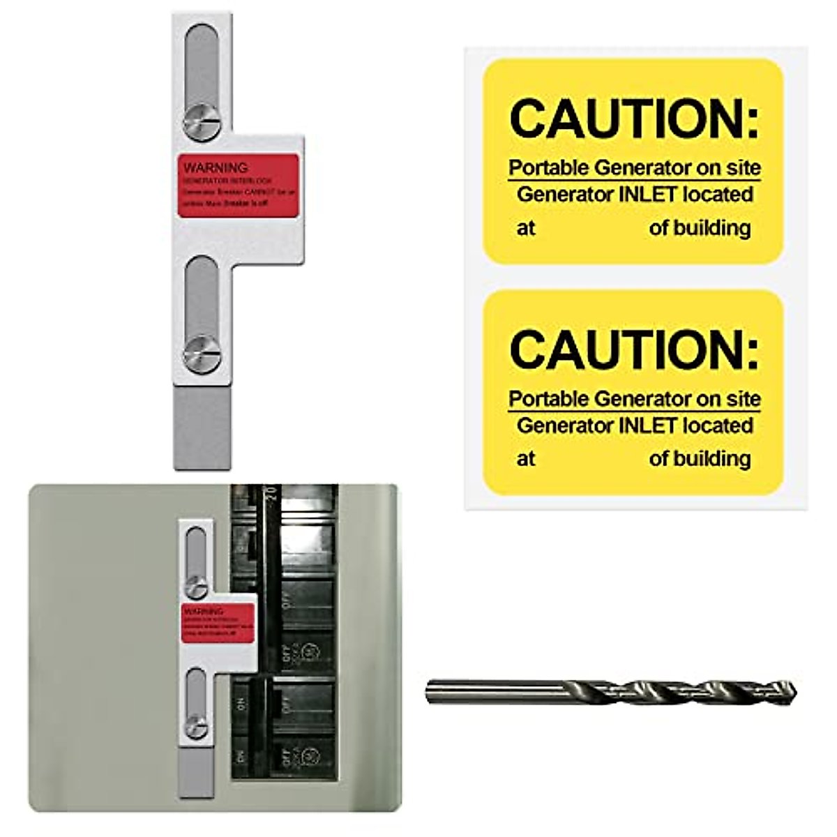 ZTTXL Generator Interlock Kit Compatible with Square D Generator Interlock Kit for Homeline Meter Main 150 or 200 amp Breaker, Professional and Interlock Kit The