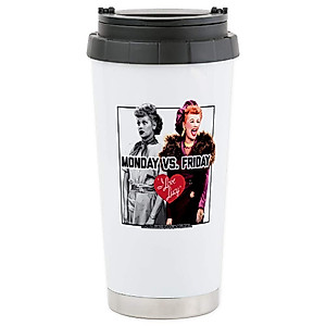 CafePress I Love Lucy Monda 16 Oz Stainless Steel Travel Mug Stainless Steel Travel Mug, Insulated 20 oz. Coffee Tumbler