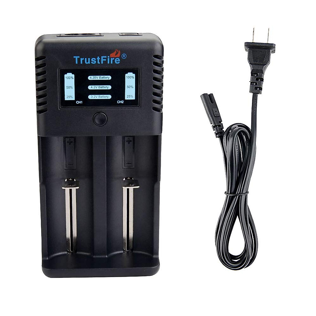 TrustFire TR-019 32650 Battery Charger - 2 Slots for Li-ion IMR LiFePO4 10440 14500 16340 18650 26650 32650