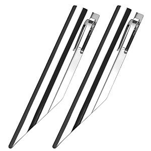 Crumbers for Servers, Crumb Sweepers, Food Crumb Scraper, Restaurant Crumb Cleaner, Portable Server Tools Stainless Steel Crumber Tool, Crumbers for Servers, Waiters, Waitresses (2 PACK, Pure Silver)