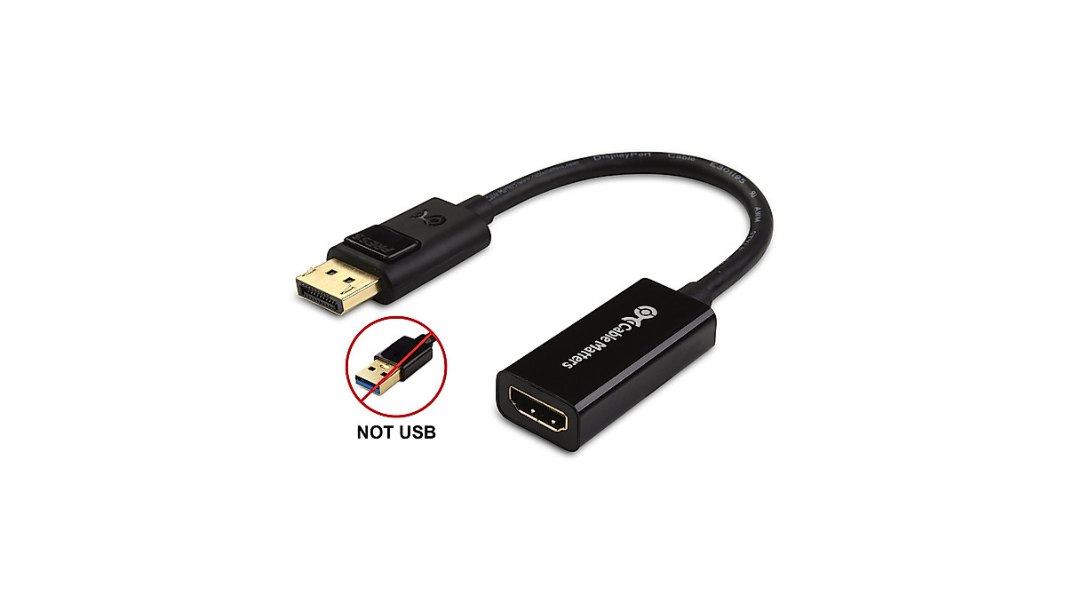 Cable Matters DisplayPort to HDMI Adapter | 1080P Support