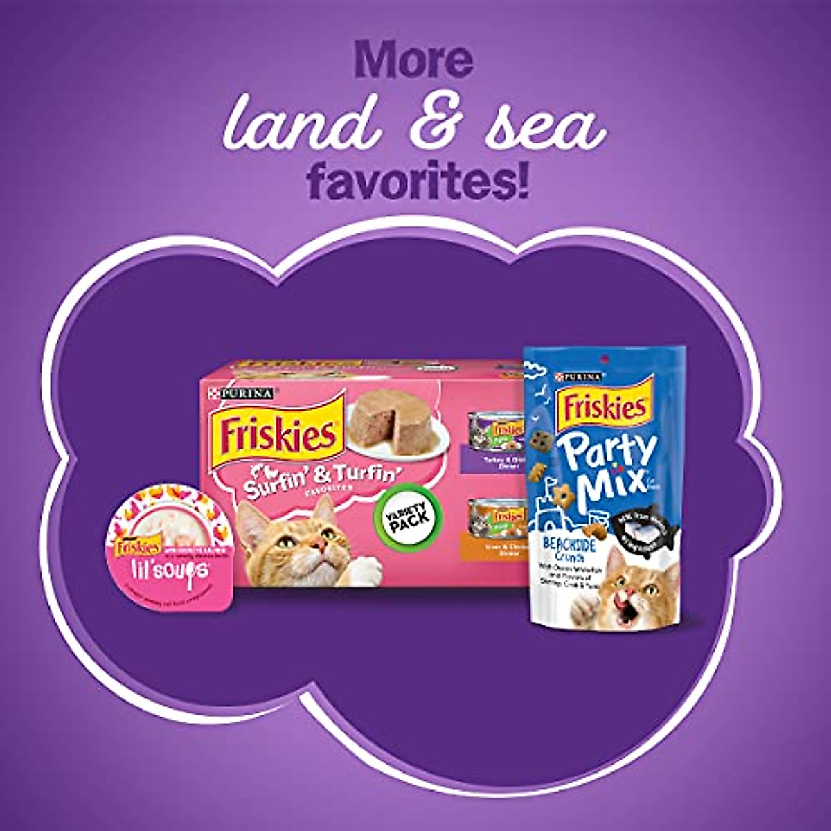 Purina Friskies Dry Cat Food, Surfin' & Turfin' Favorites - 16 lb. Bag