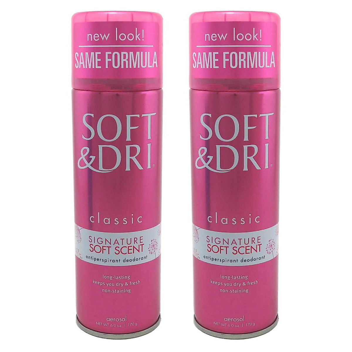 Soft & Dri Soft Scent Aerosol Anti-Perspirant 6 Ounce (177ml) (2 Pack)