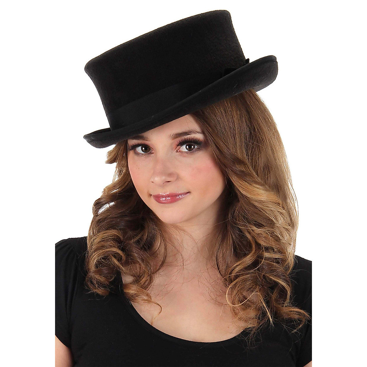 elope John Bull Vintage Steampunk Low Profile Black Top Hat Standard