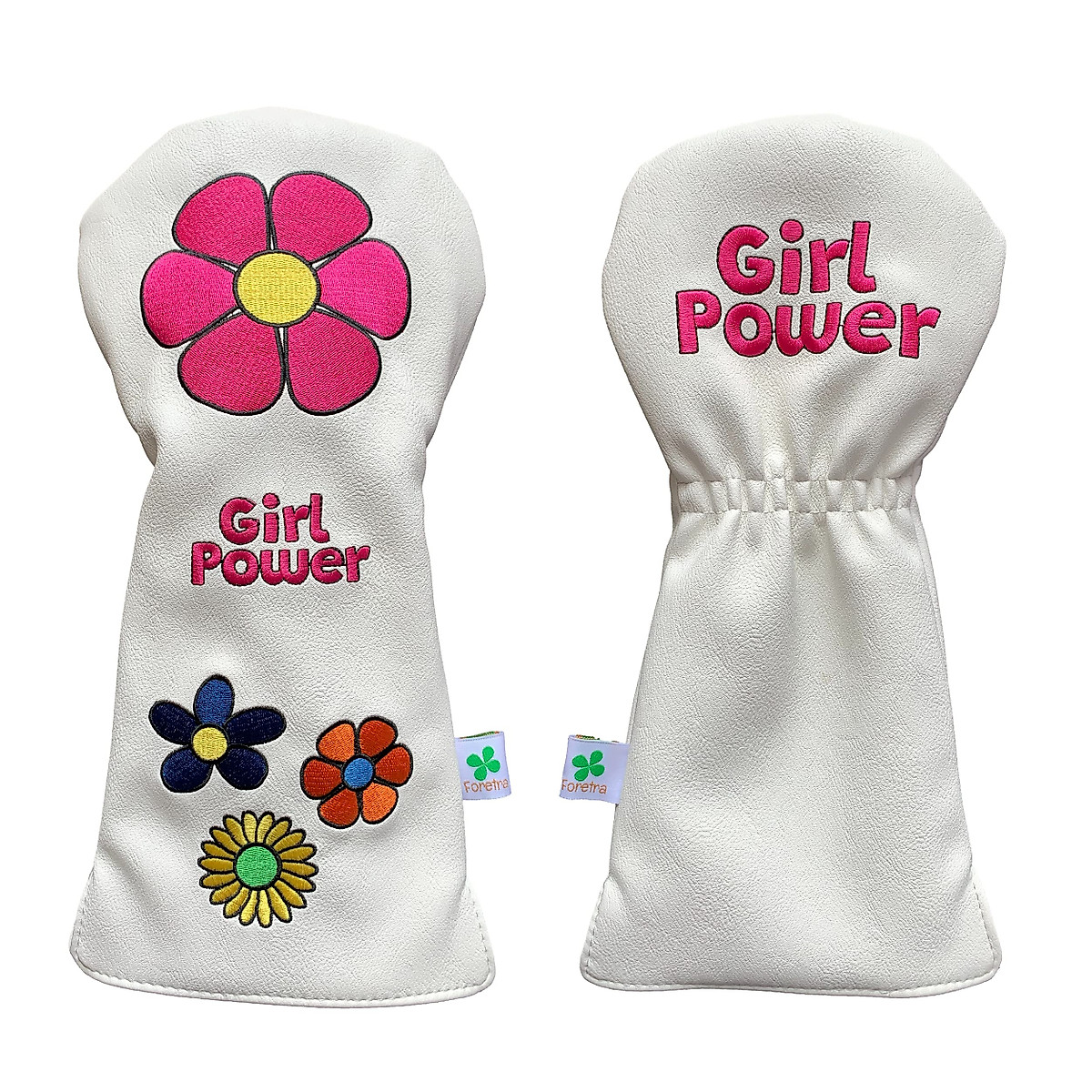 Foretra - Limited Edition Girl Power Design - Driver Head Cover - Tour Quality Golf Club Cover - Style and Customize Your Golf Bag