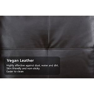 SIENWIEY Sectional Couch for Living Room Furniture Sets, Brown Leather Couch L Shape Couch Faux Leather Sofa Living Room Sofa with Chaise 2 Piece Using for Living RoomBrown,Facing Left Chaise