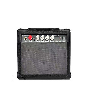 Stringo 20 Watt Guitar Amplifier Black .Practice Mp3 Input. Clean and Overdrive Channel