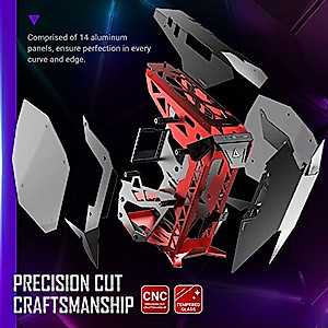 Antec Torque Black/Red Aluminum ATX Mid Tower Computer Case/Winner of iF Design Award 2019