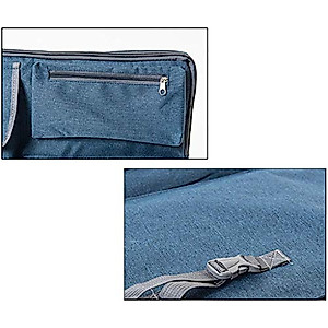 Art Carrying Case Portfolio/Art Portfolio Bag - Art Portfolio Carry Case Bag Backpack/Student Artist Outdoor Art Supply Sketch Board Travel Sketchpad Drawing Board Bag/Blue