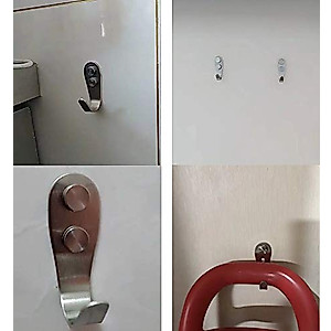 FGen 20pcs Stainless Steel Hooks Hanging Hooks Single Hooks Solid Hooks Family Hotel Bathroom Accessories Hook Hook