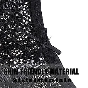 Aijolen G-String Thongs for Women Lace Panties Stretch T-back Tangas Low Rise Hipster Underwear Sexy