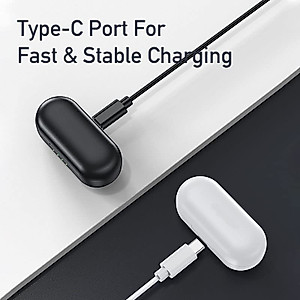 KENKUO Wireless Earbuds for Small Ear Canals, only 3g Light Weight, IPX6 Waterproof Bluetooth Ear Buds, Fast Charging Case, Wireless Earphones Compatible with Apple & Android, Purple