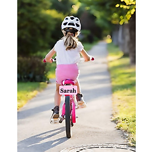 Carpe Diem Designs Customized Bicycle Size License Plate | Bike 3X6 | 5 Sizes | Personalized for Bicycle, Wagon, Wheelchair, Kids Toys | Made in The USA .032 Thick Aluminum