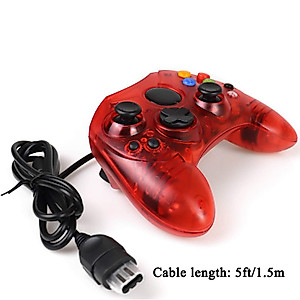 Classic Controller S-Type Wired Gamepad for Xbox S Type Console (Ruby Red)