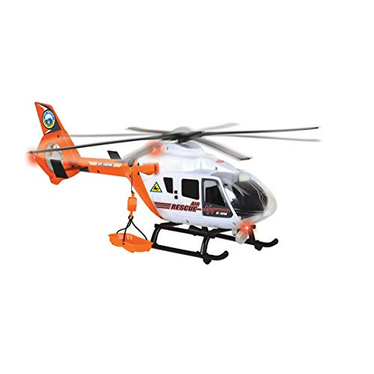DICKIE TOYS Light and Sound SOS Rescue Helicopter with Moving Rotor Blades, 25"