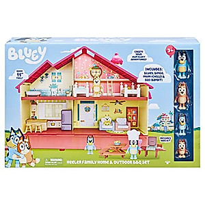 Bluey Mega Bundle Home, BBQ Playset, and 4 Figures | Amazon Exclusive