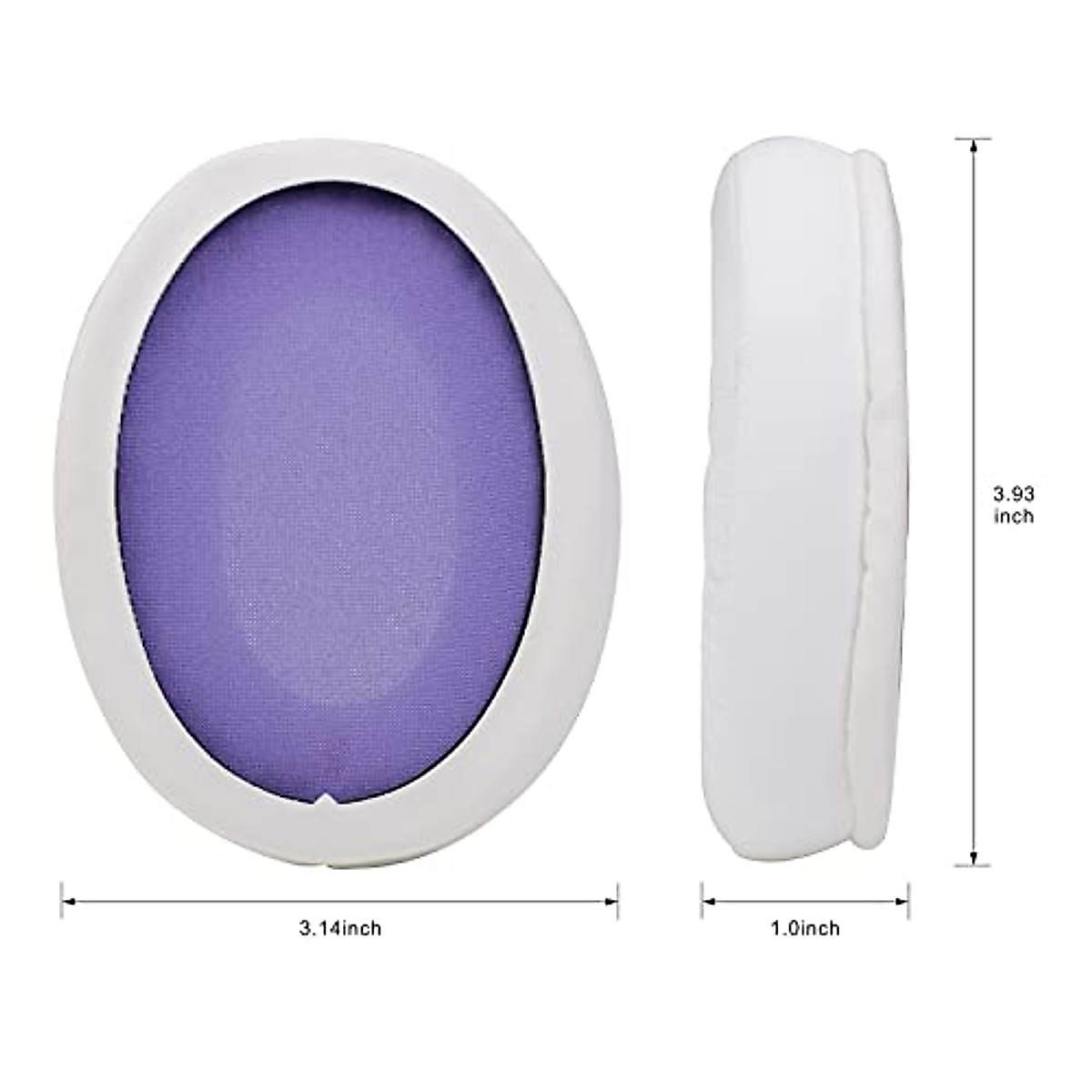 MOLGRIA Ear Pads Cushion, Replacement Earpads for HyperX Cloud Alpha- Compatible with ATH M40X/M50X /M50XBT / HyperX Cloud 1 & 2 / SteelSeries Arctis 3/5 / 7 / 9X Pro/Stealth 600 Headphones(White)