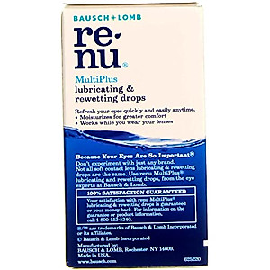Bausch & Lomb Renu Lubricating And Rewetting Eye Drops 6 Pack