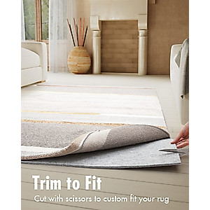 Non Slip Rug Pad Gripper - 9x12 Feet 1/4” Extra Thick Felt Under Rug for Area Rugs and Hardwood Floors,Super Cushioned Non Skid Carpet Padding