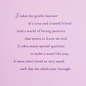 Hallmark Birthday Greeting Card for Mom (Purple Flower)