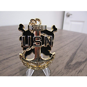 United States Navy Ask The Chief 3 Skulls Chief Petty Officer Challenge Coin