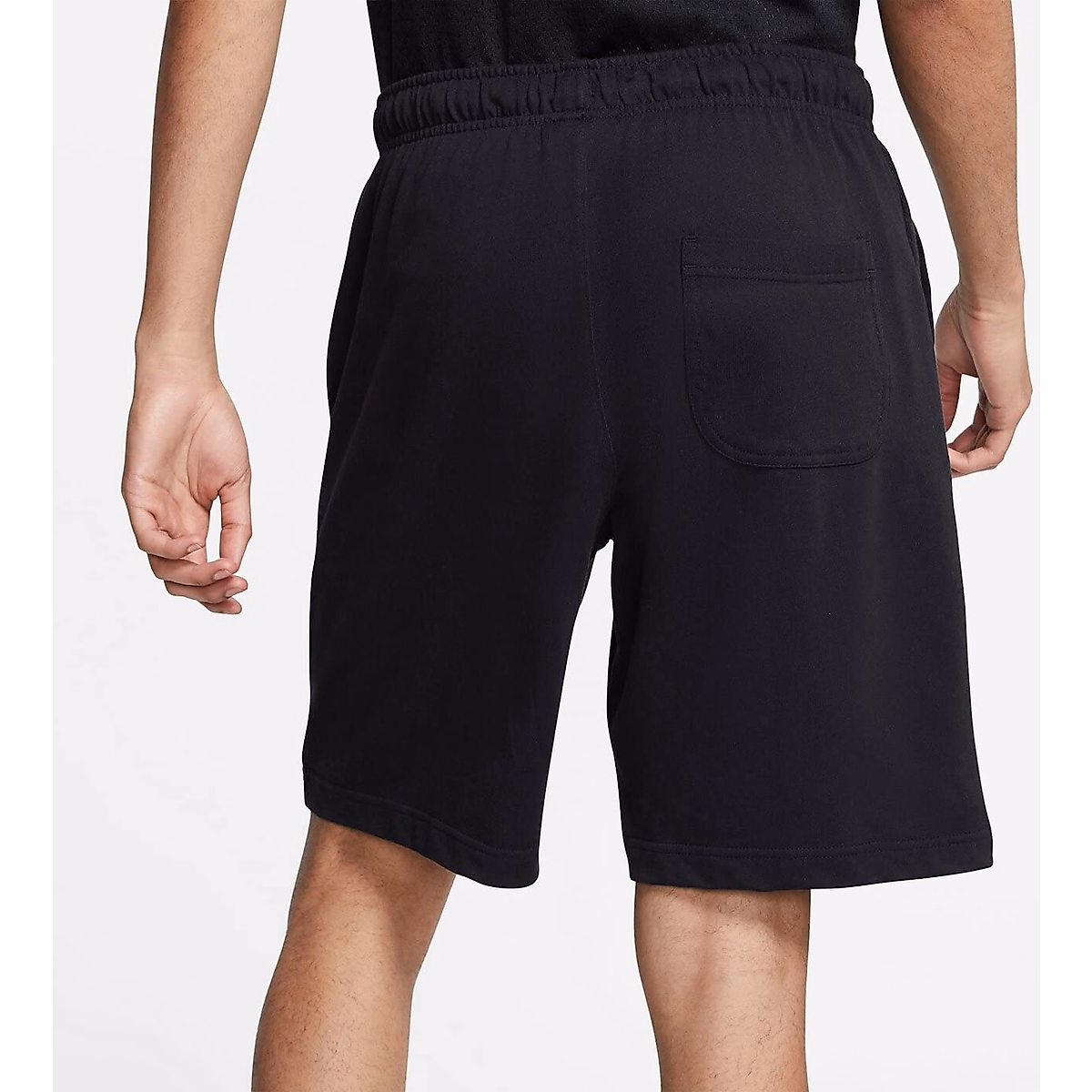 Nike Men's Sportswear Club Short Jersey, Black/White, Small