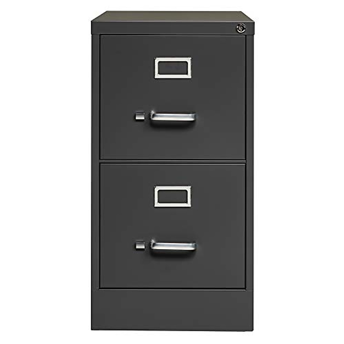 Hirsh 26.5-in Deep 2 Drawer Metal Letter Width Vertical File Cabinet Charcoal
