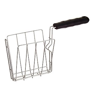 ToasterBuddies TOASTER BUDDIES, 2-Piece, Toaster basket, Sandwich Racks, 2 Slice-Toaster, Compatible with allmost all pop-up toasters, Toaster gadget, Regular, Black