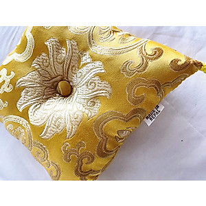 F699 Silk Brocade Cushion Pillow for Tibetan Singing Bowl Hand Made in Nepal