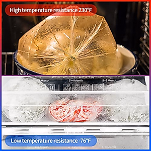 PAPRMA 12" X 20" Plastic Produce Bags, Food Storage Clear Bags for Kitchen, Office, Commercial, Home, 350 Bags Per Roll (1 Roll)