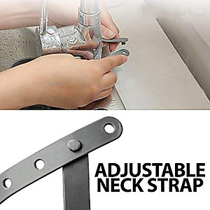 Comfecto Kitchen Faucet Sponge Holder, 2 Pack Hanging Kitchen Faucets Caddy Organizer with Adjustable Strap and Holes for Drying, Space Saving Sink Sider for Dish Soap Dishwashing Brush