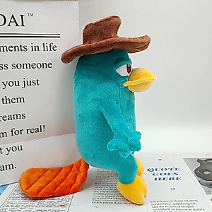 ITPZ Perry The Platypus Plush, Platypus Plush Toy for Cartoon Fans Gift,Beautiful Platypus Stuffed Plushies Doll,Soft Stuffed Pillow for Kids' Room Decor