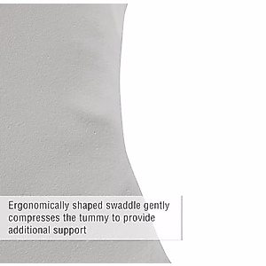 Woombie Simply Baby Swaddling Blanket I Soothing, Cotton Baby Swaddle I Wearable Baby Blanket, Grey Lullaby, 0-3 Months