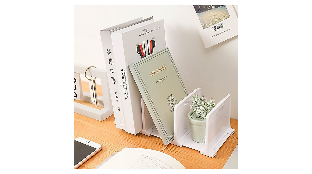 Adjustable Desktop Bookshelf & Book Stand Organizer for Tidy Spaces