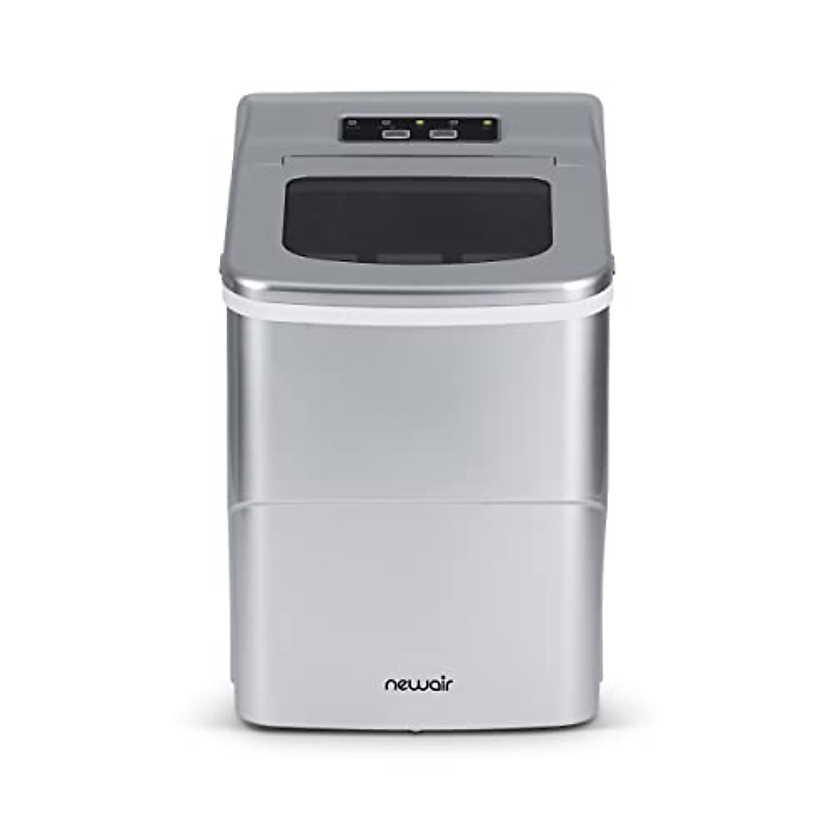 Newair 26 lbs. Countertop Ice Maker, Portable and Lightweight, Intuitive Control, Large or Small Ice Size, Easy to Clean BPA-Free Parts, Perfect for Cocktails, Scotch, Soda and More