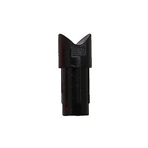 Southland Archery Supply SAS Crossbow Nock Half Moon - Dozen 12/Pack - Made in USA (.303, Black)