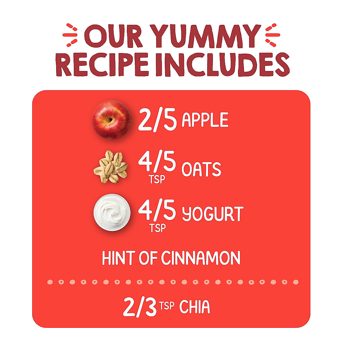 Happy Tot Organics Stage 4 Baby Food Pouches, Gluten Free, Super Morning Fruit & Oat Blend, Apple, Cinnamon, Yogurt, Oats & Chia, 4 Oz (Pack of 8)